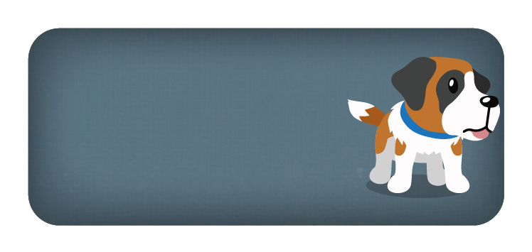 Namensaufkleber mit Hundemotiv | Etiketten mit Hunden